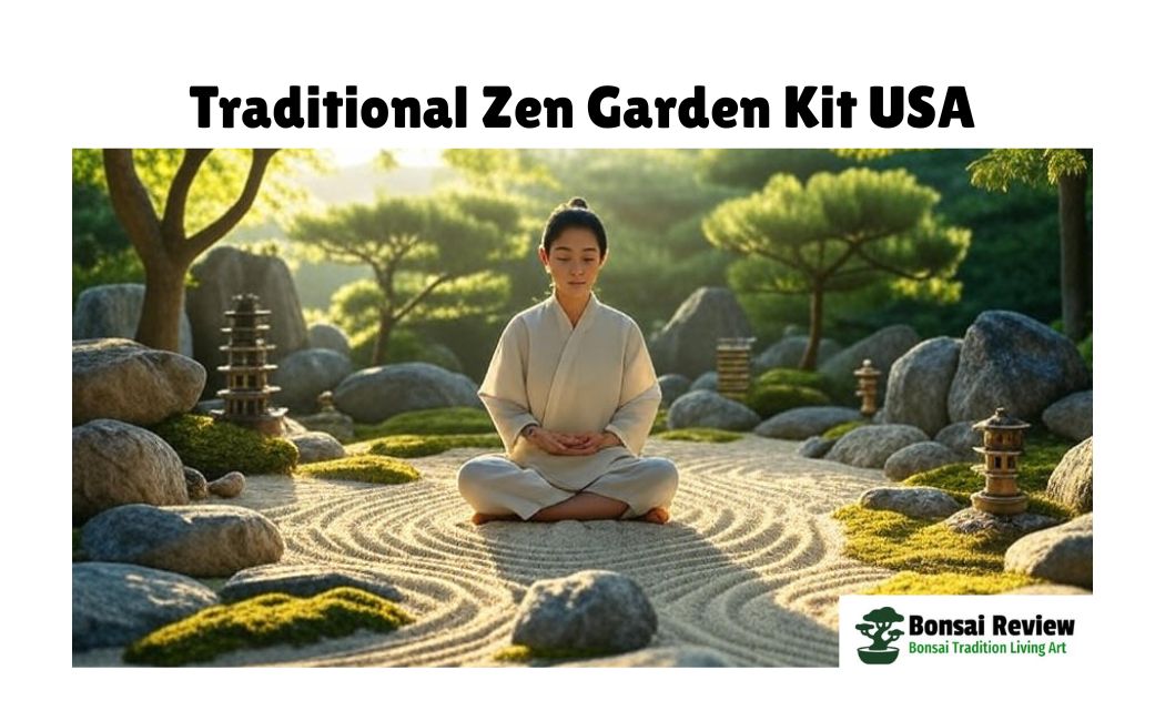 Traditional Zen Garden Kit USA: Mini Kit Desk Reduce Stress.