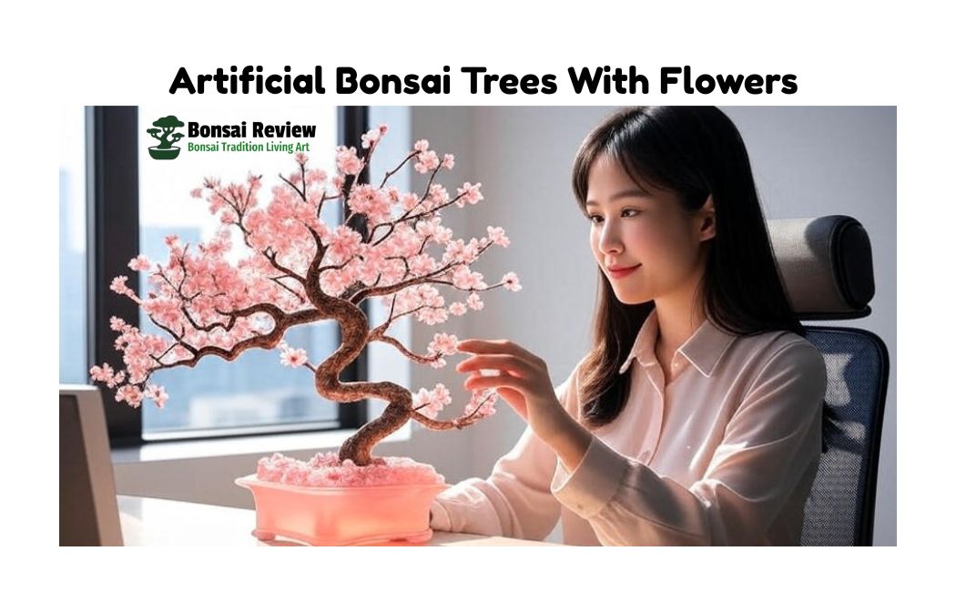 Artificial Bonsai Trees with Flowers | Buy Realistic Faux Bonsai for ...